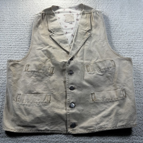 Wah Maker | Jackets & Coats | Wah Maker Tan Vest Cowboy Western Classic ...